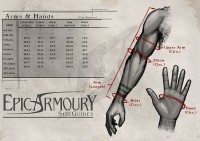 Changes to Sizing Chart | Epic Armoury Australia